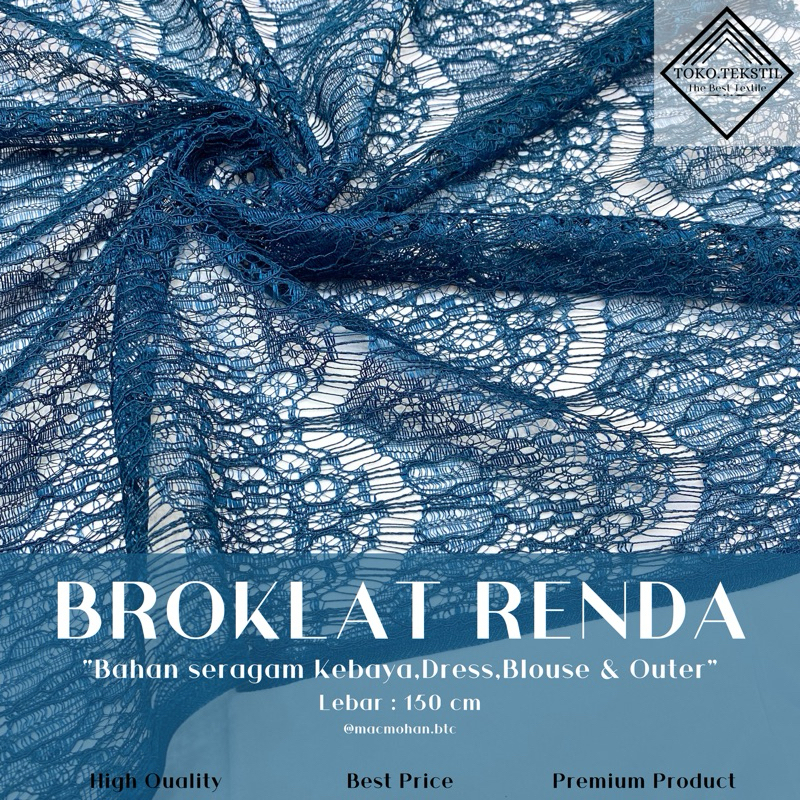 Jual KAIN BROKAT / BROKAT RENDA HALUS / NEW BROKLAT / BROCADE MOTIF ...