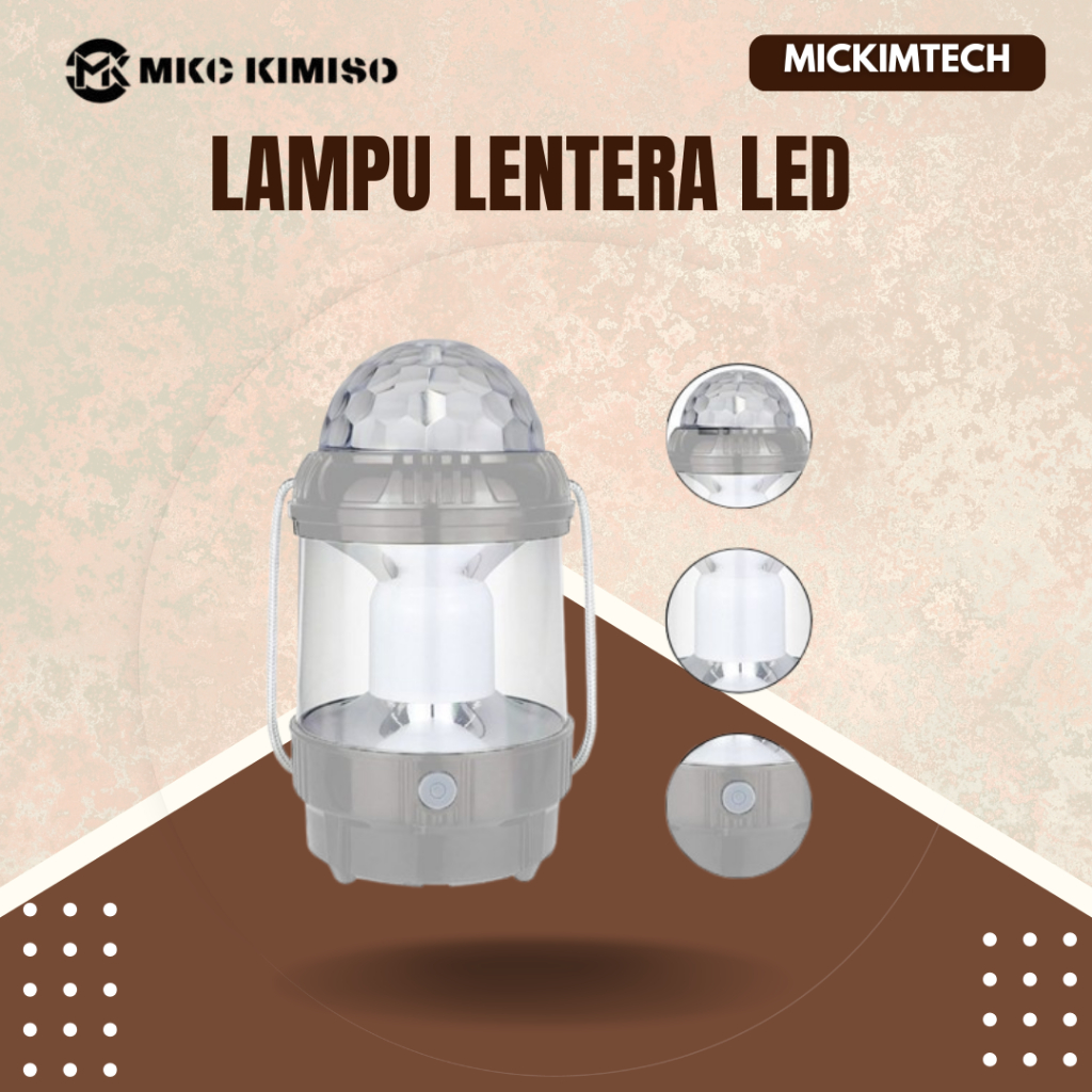 Jual Lampu LED Emergency Lentera Lampu Disco 2 Warna Lampu Hias USB ...