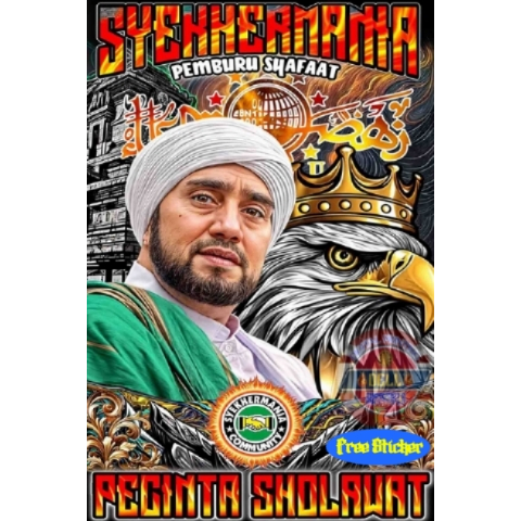 Jual Bendera Sholawat Syekhermania FULL PRINTING (HD) FREE STICKER ...