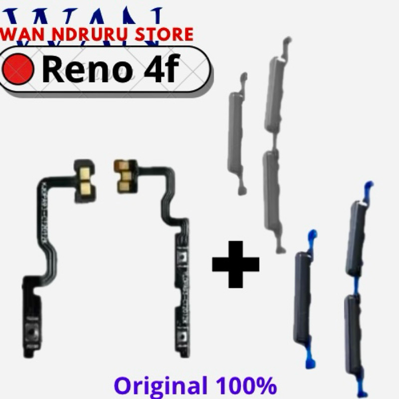 Jual Oppo Reno 4f Tombol Set Komplit Flex On Off Volume Original 100% | Shopee Indonesia
