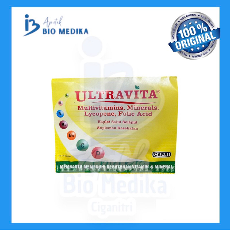 Jual ULTRAVITA 4 TABLET - MULTIVITAMIN | Shopee Indonesia