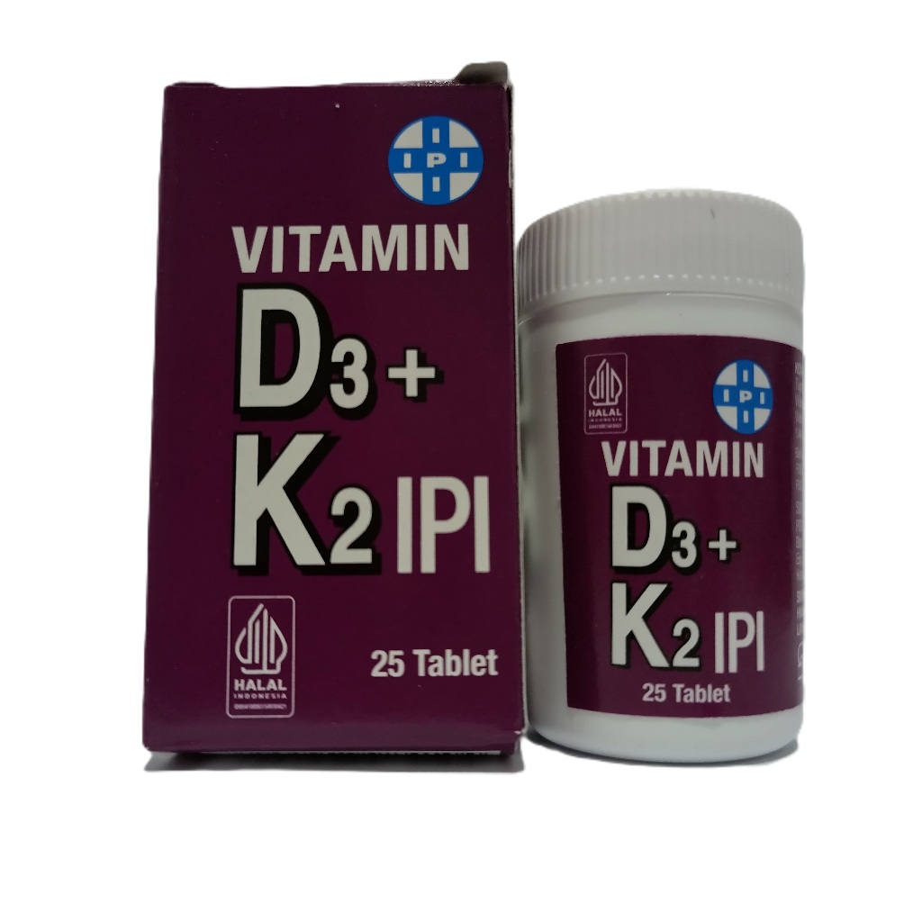 Jual VITAMIN D3 + K2 IPI 25 TABLET PER BOTOL | Shopee Indonesia