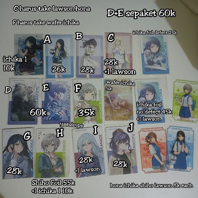 Jual Project Sekai Epick card creatorfes sanrio - proseka wafer cf ...