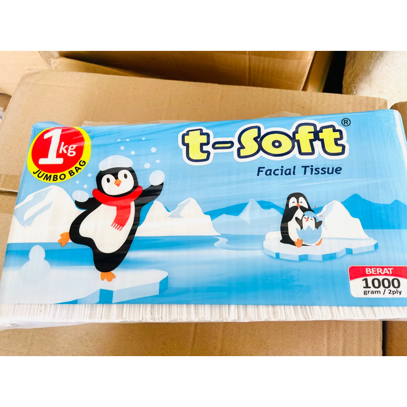 Jual Tissue Facial Soft Tsoft 1kg ~ GALERI PLASTIK FROZEN FOOD | Shopee Indonesia