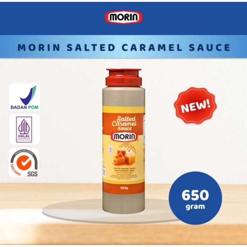 Jual Morin Salted Caramel Sauce Saus Topping Karamel Tube 650gr BOTOL ...