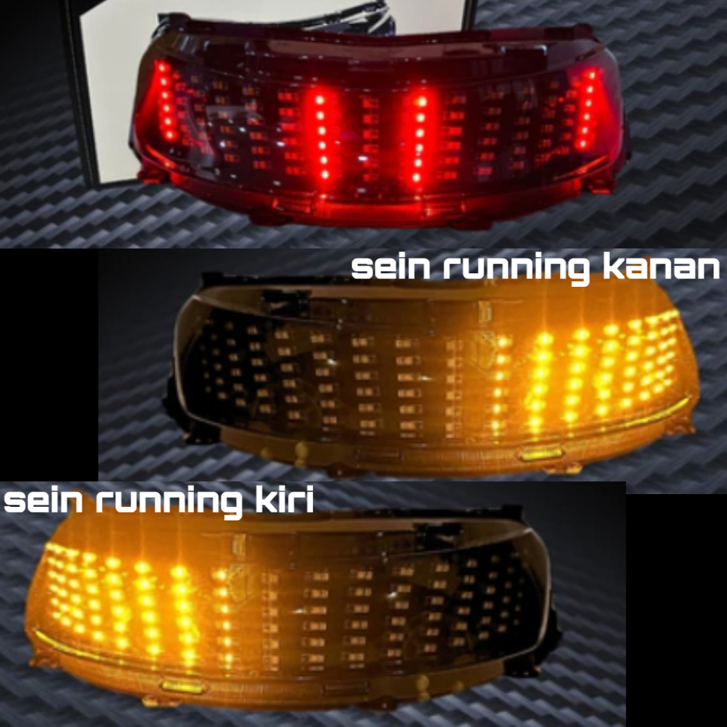 Jual Lampu Stop Stylo 160 Import Fullset Model Colloseum Running Sen ...