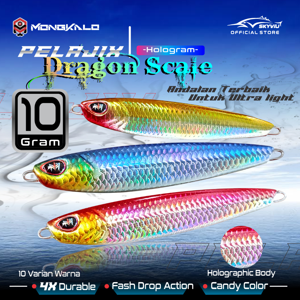 Jual Umpan Micro Jig 10 Gram Mongkalo PELAJIX Ultralight Lure Laut Pinggiran Pantai Killer ...