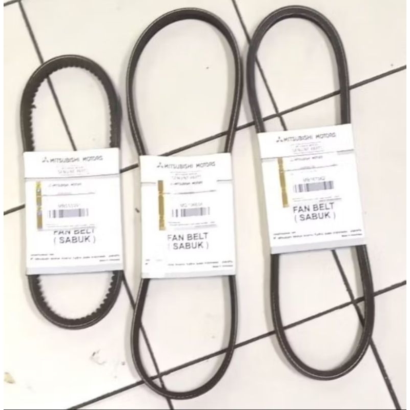 Jual fan belt set lancer evo 3 CB2 glx 1500c 3pcs van belt | Shopee ...