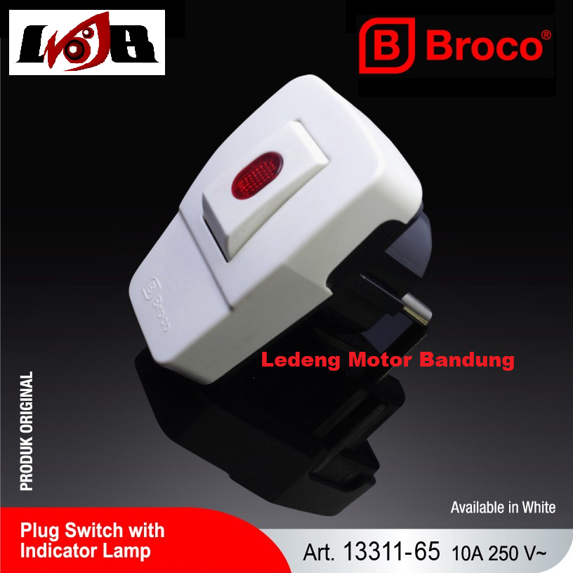 Jual BROCO Steker ON OFF Switch Saklar Lampu Colokan Arde 13311L ...