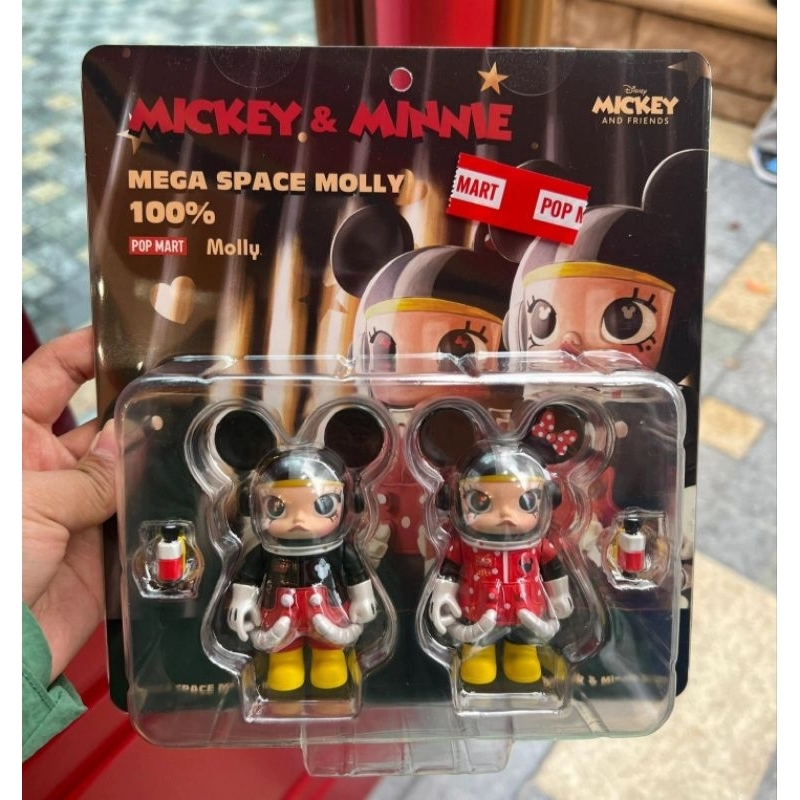 Jual MICKEY AND MINNIE MOUSE MEGA SPACE MOLLY 100 % DISNEY POPMART POP ...