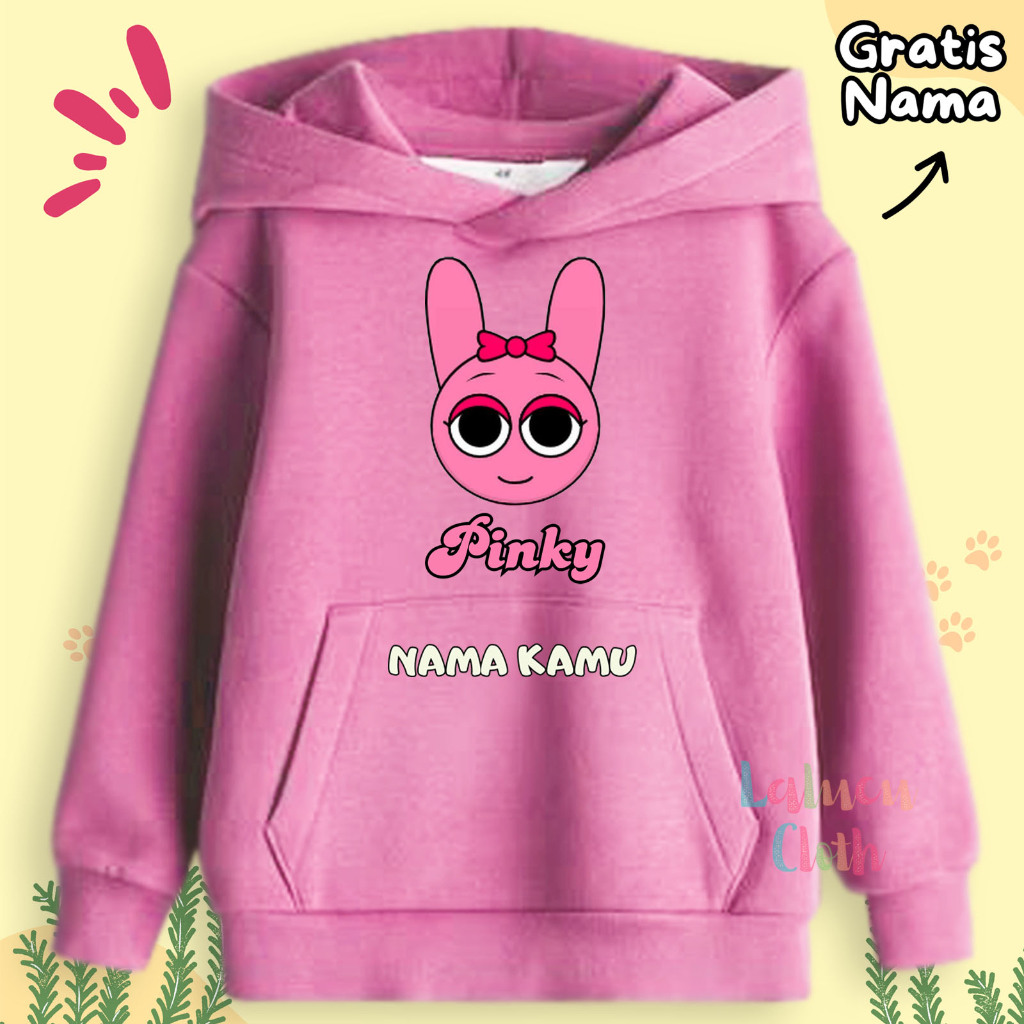 Jual HOODIE ANAK SPRUNKI INCREDIBOX PINKY / SWEATER ANAK SPRUNKI ...