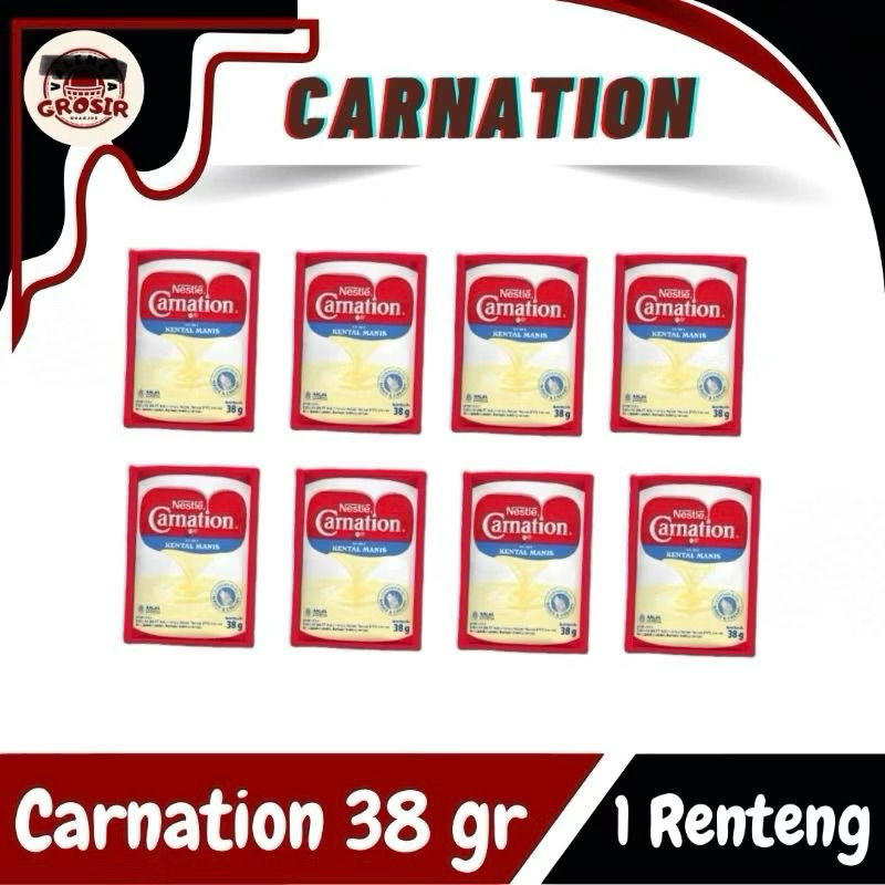 Jual CARNATION SACHET 38gr / SUSU KENTAL MANIS / KRIMER / SKM BARU ...