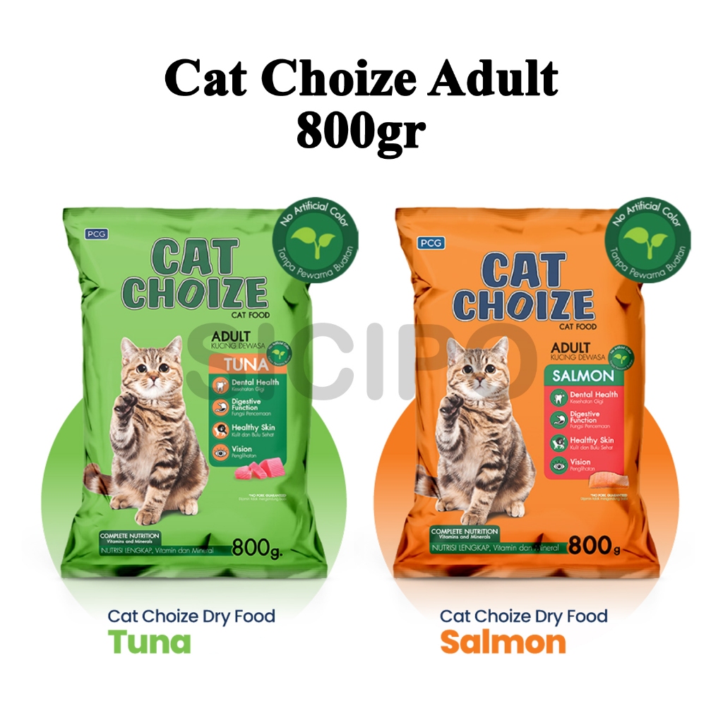 Jual Cat choize adult 800gr dry food cat choize hijau makanan kucing ...