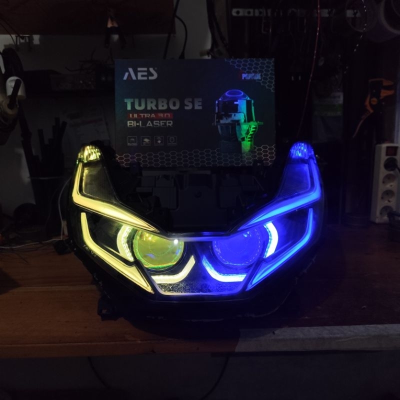 Jual BILED PCX 160 PROJIE BILED AES TURBO ULTRA BI-LASER FULLSET ...