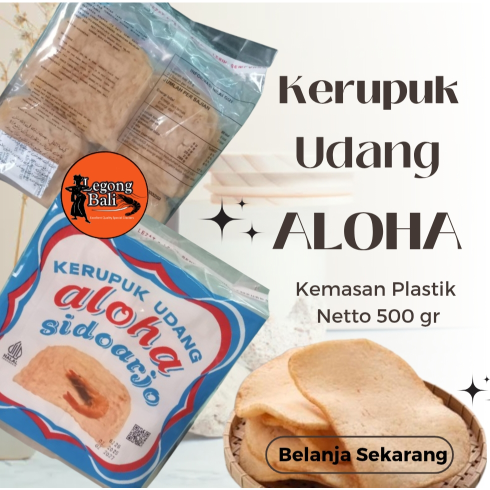 Jual Aloha Kerupuk Udang Sidoarjo Kerupuk Udang Mentah Kemasan Plastik ...