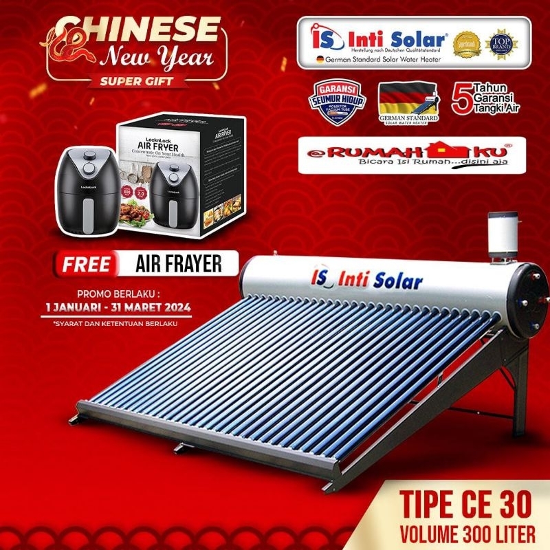 Jual Inti Solar CE 30/Intisolar CE30 Pemanas Air Tenaga Matahari 300 ...