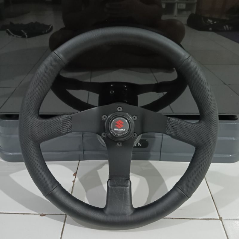 Jual stir setir mobil racing ads A30 ukuran besar tanpa tombol klakson ...