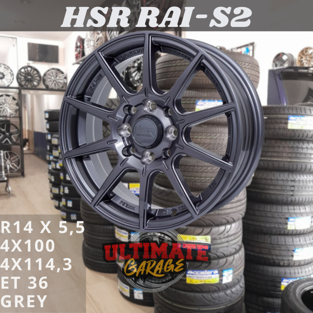 Jual Velg Mobil R14 Merk HSR Type Rai-S2 Cocok Untuk Calya, Sigra, Brio, Agya, Ayla DLL | Shopee ...