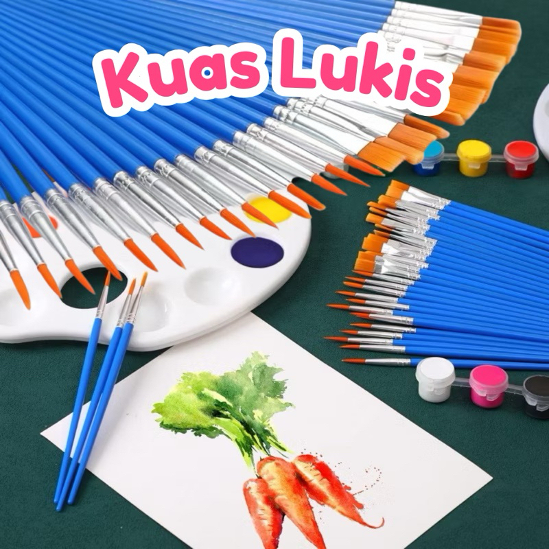 Jual [EFT] KUAS LUKIS mewarnai cat air anak/ kuas melukis | Shopee ...
