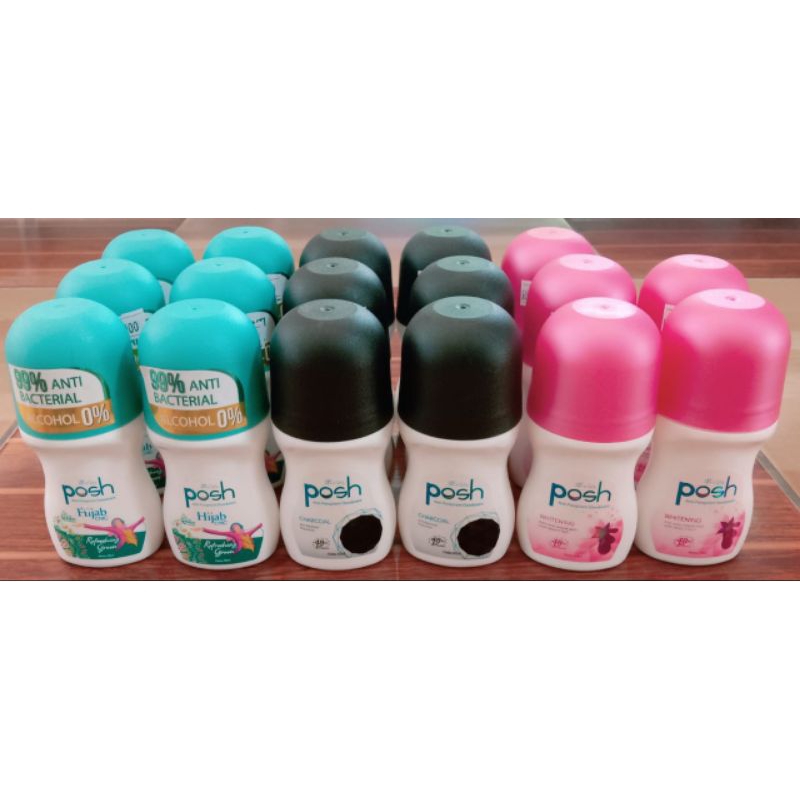 Jual Posh roll on Refreshing Green, Cool, Whitening, Anti Stain 50 ml ...