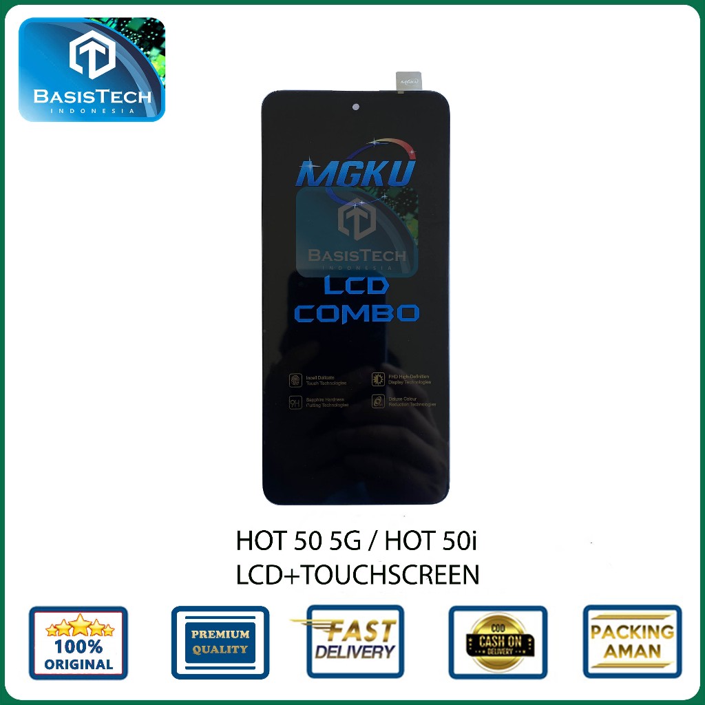 Jual LCD INFINIX HOT 50i X6531 - HOT 50 5G X6720 - ORIGINAL MGKU ...