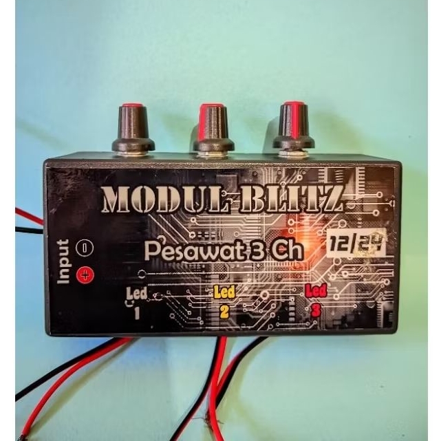 Jual Modul Lampu Blitz Pesawat 3 Channel Menggunakan Potensio dan Relay ...