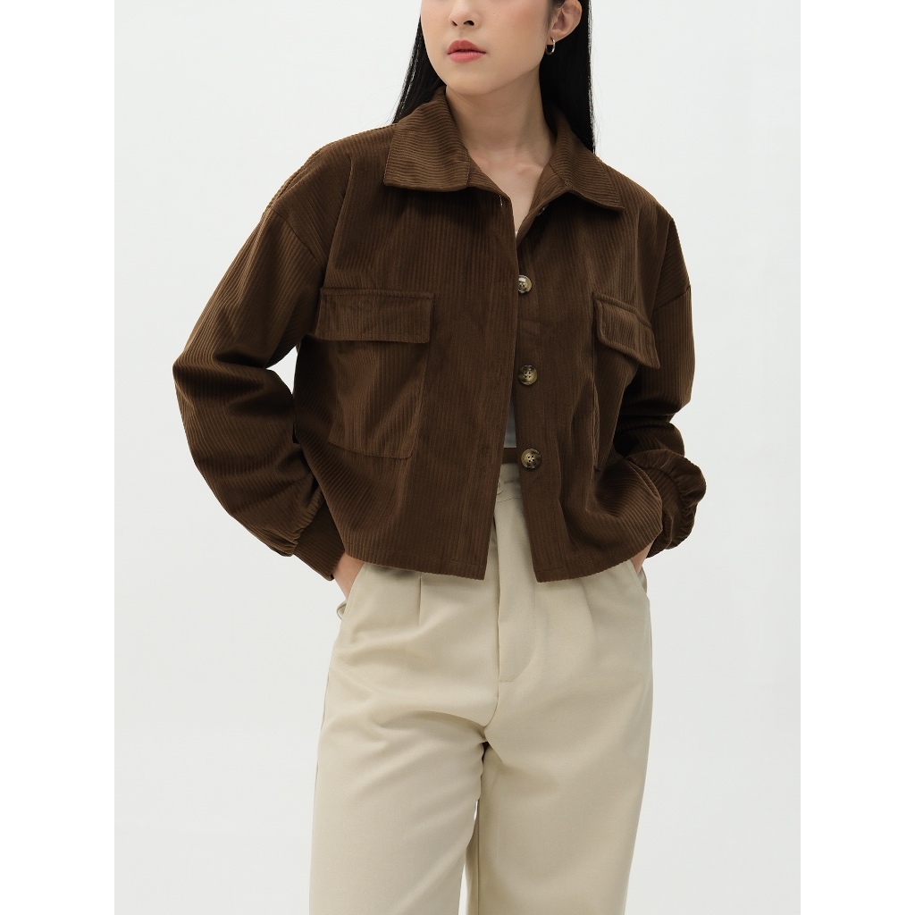 Jual Corduroy Outer Wanita | Evelyn Outer | HULM | Shopee Indonesia