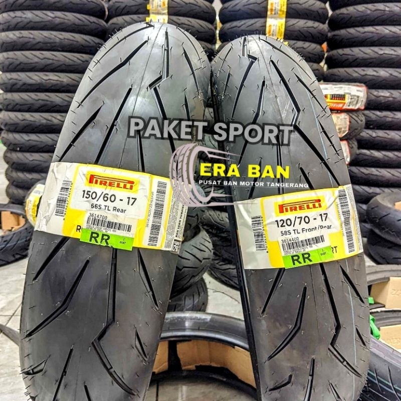 Jual SEPASANG - Ban Pirelli Diablo Rosso Sport 120/70-17 & 150/60-17 ...