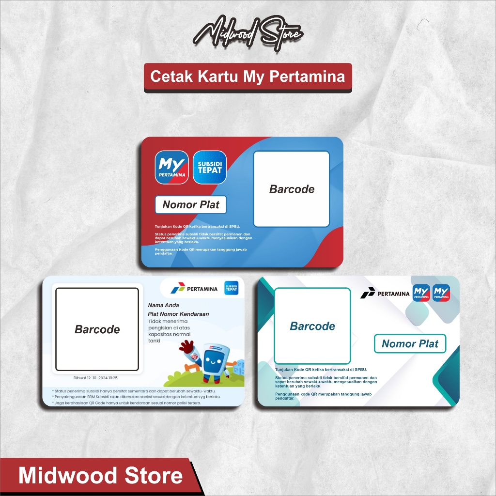 Jual Cetak Kartu My Pertamina Bahan PVC | Shopee Indonesia