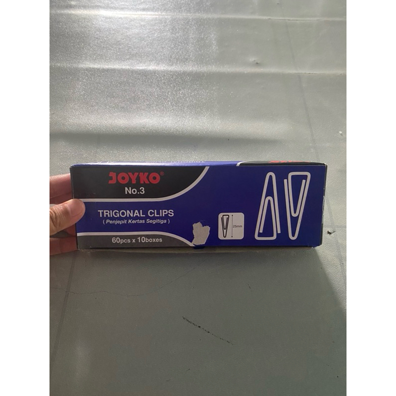 Jual Trigonal Clip / Paper Clip / Penjepit Kertas Segitiga No.3 dan No ...