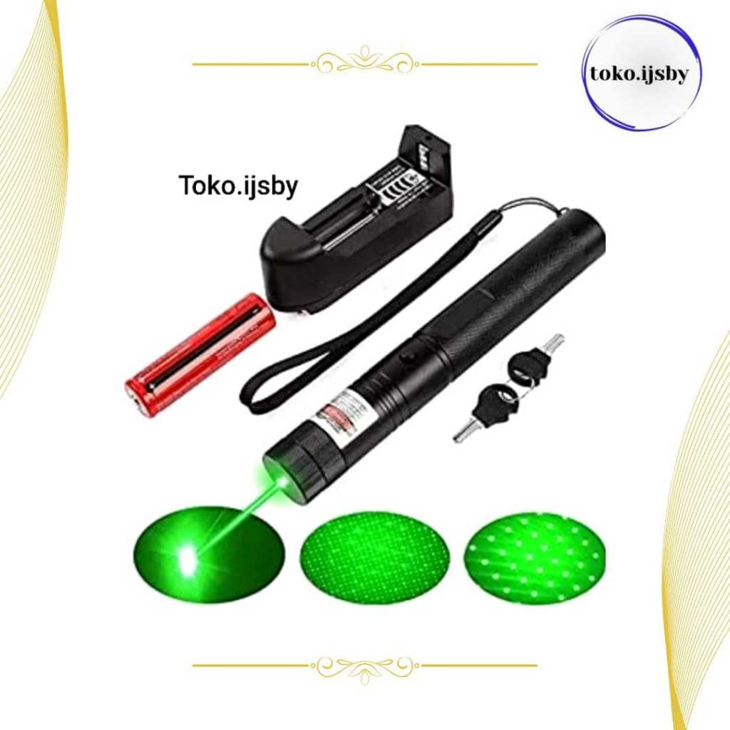 Jual SENTER LASER POINTER 303/LASER HIJAU VARIASI/LASER HIJAU JARAK ...