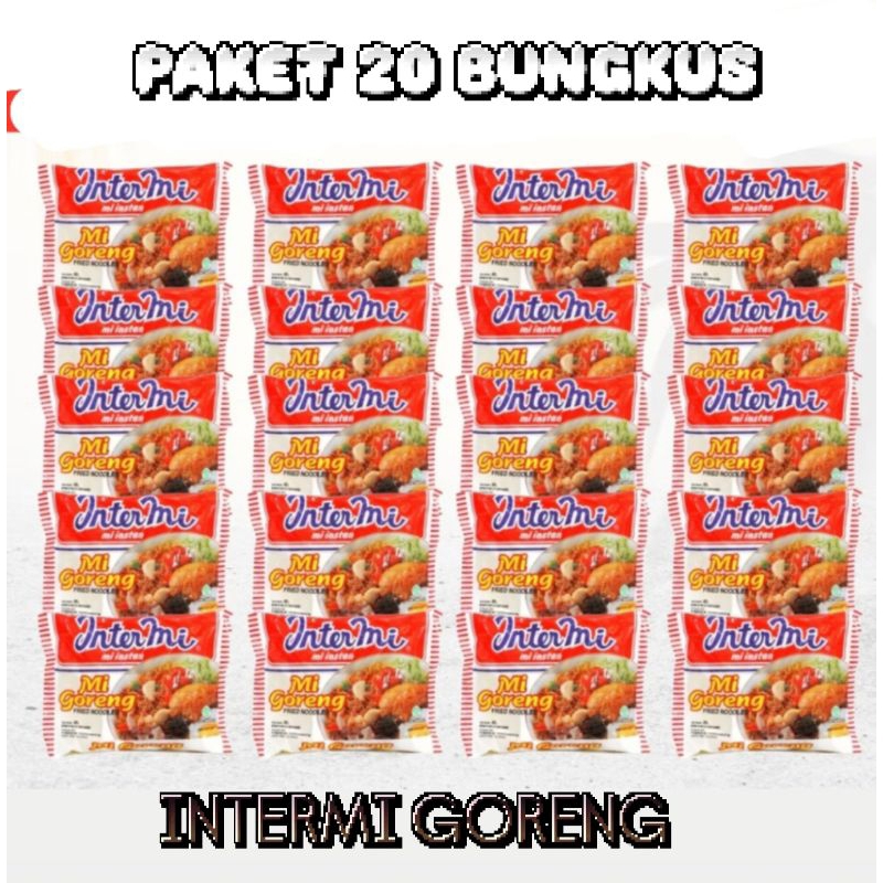 Jual [ISI 20 BUNGKUS] EKOMIE GORENG / INTERMI GORENG / INTERMI PEDAS ...