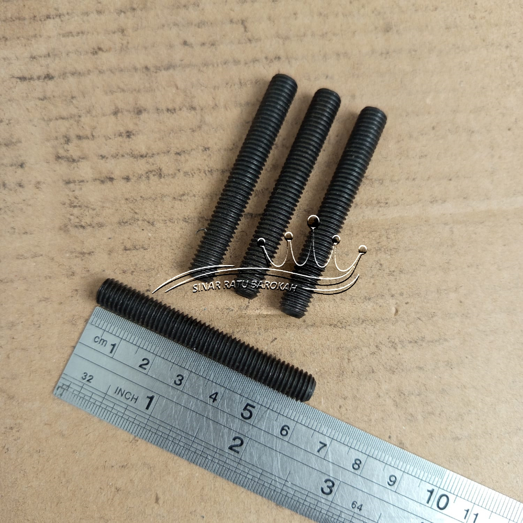 Jual BAUT L TANAM BAJA M8X60 HITAM M8 X 60 BAUD UKURAN DRAT 12 SOCKET ...