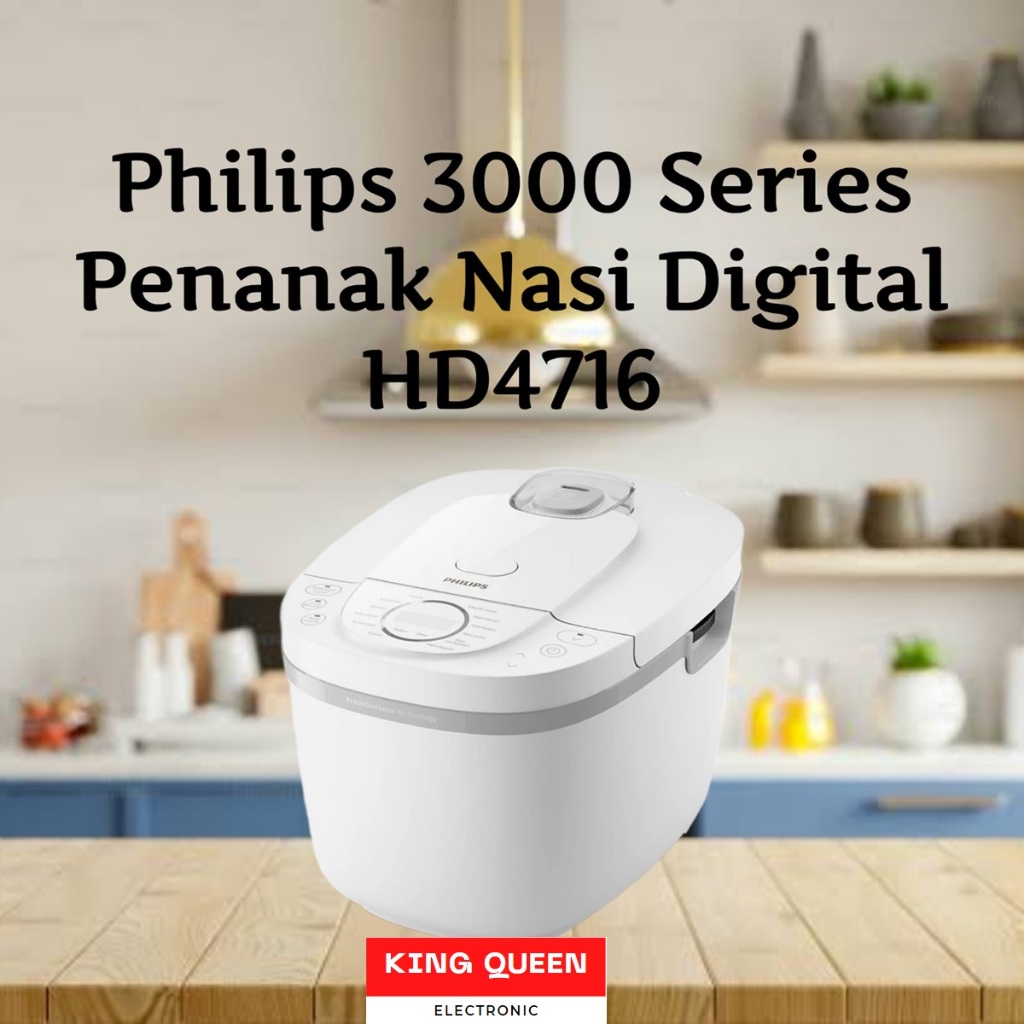 Jual Philips 3000 Series Penanak Nasi Digital HD4716 | Shopee Indonesia