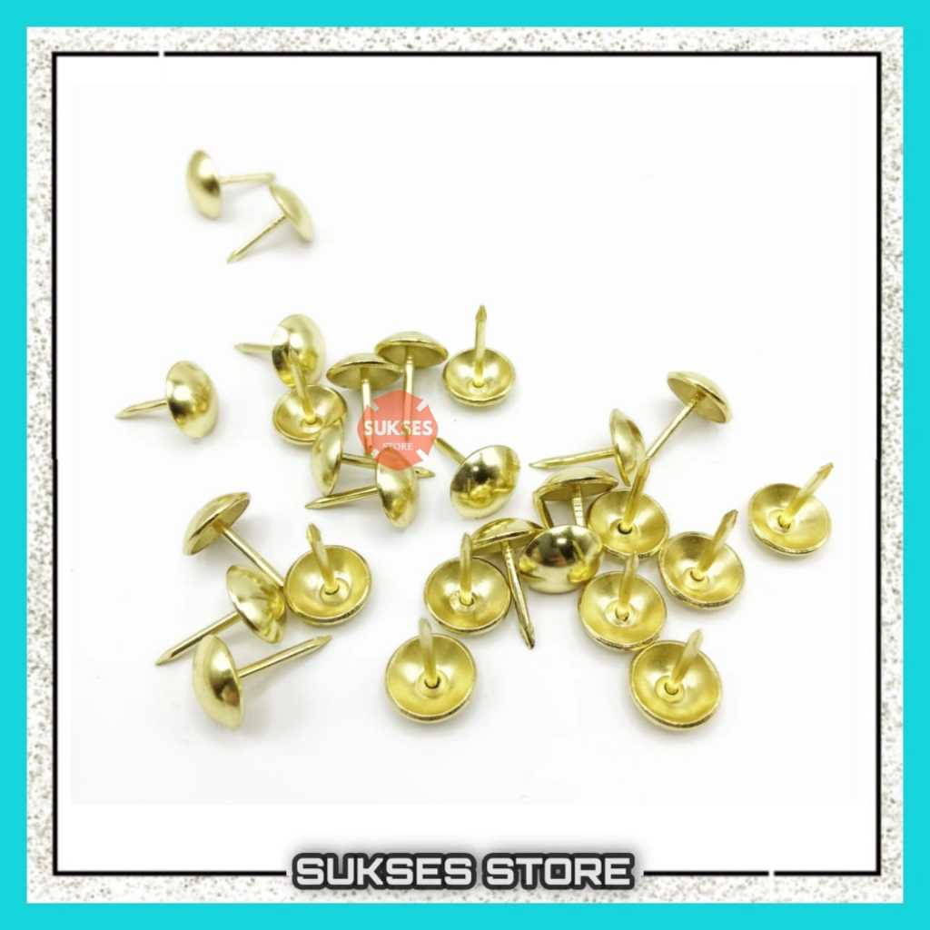 Jual Push Pin Paku Tekan / Paku Payung Emas Tirai Magnet | Shopee Indonesia