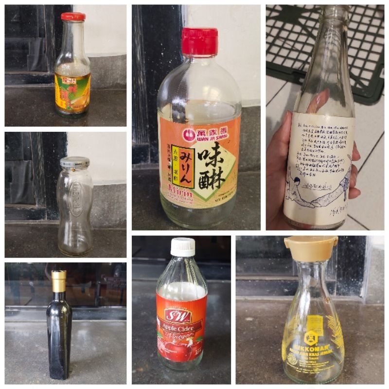 Jual BOTOL KACA - BOTOL KACA SAUS KECAP JEPANG OLIVE OIL UNTUK PAJANGAN ...