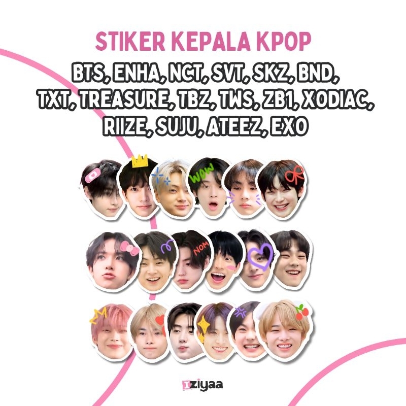 Jual STIKER KEPALA KPOP | STIKER MUKA KPOP by iziyaa | Shopee Indonesia