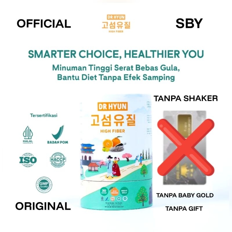 Jual Original 1 Box isi 30 sachet Only Dr Hyun TANPA SHAKER TANPA GOLD ...