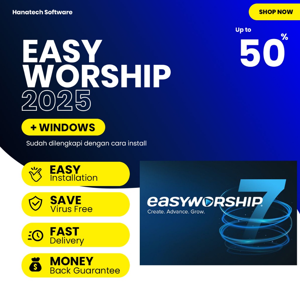 Jual EasyWorship 7.4 2025 Latest Full Version | Lifetime | Dependable ...