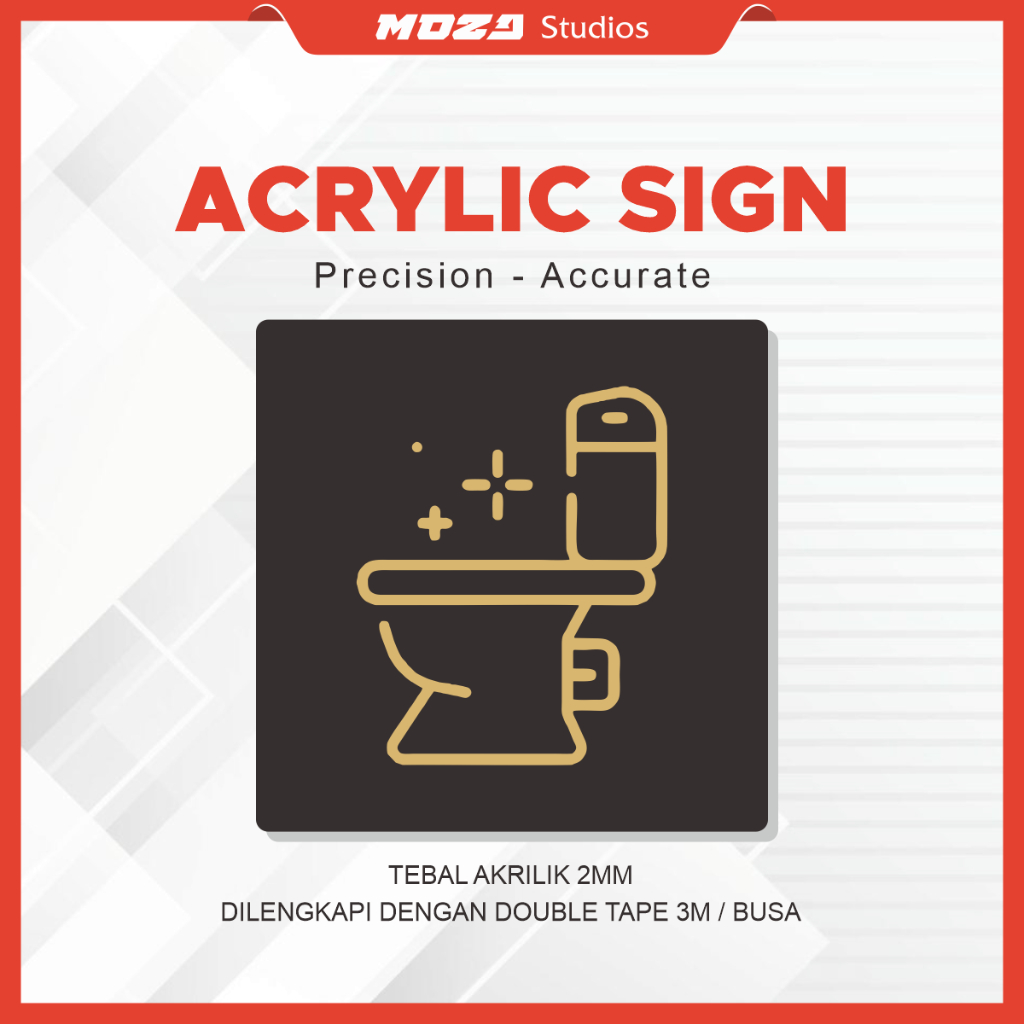 Jual ICON TOILET DUDUK - Papan Label Akrilik - Acrylic Sign Board ...