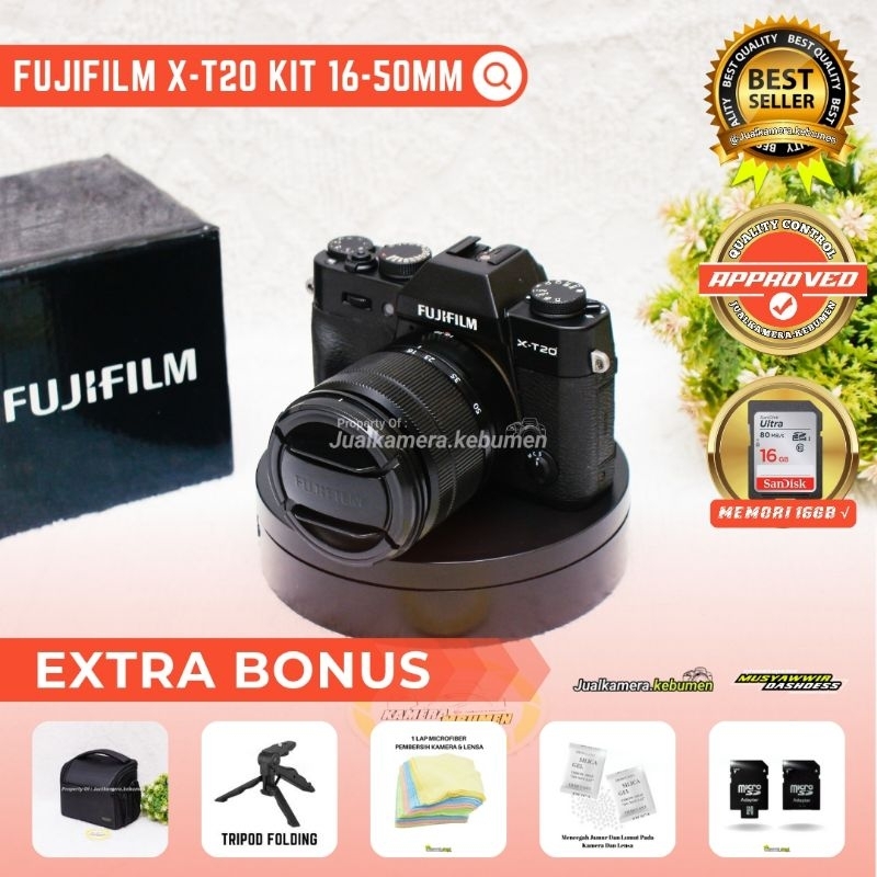 Jual KAMERA FUJIFILM X-T20 / XT20 + LENSA KIT 16-50MM OIS WIFI MURAH ...