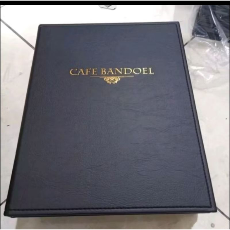 Jual cover buku menu F4 -custom Logo -cafe resto hotel DLL | Shopee ...
