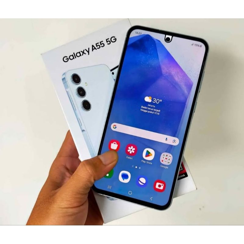 Jual SAMSUNG GALAXY A55 5G RAM 8/256 NEW SEGEL GARANSI RESMI | Shopee ...