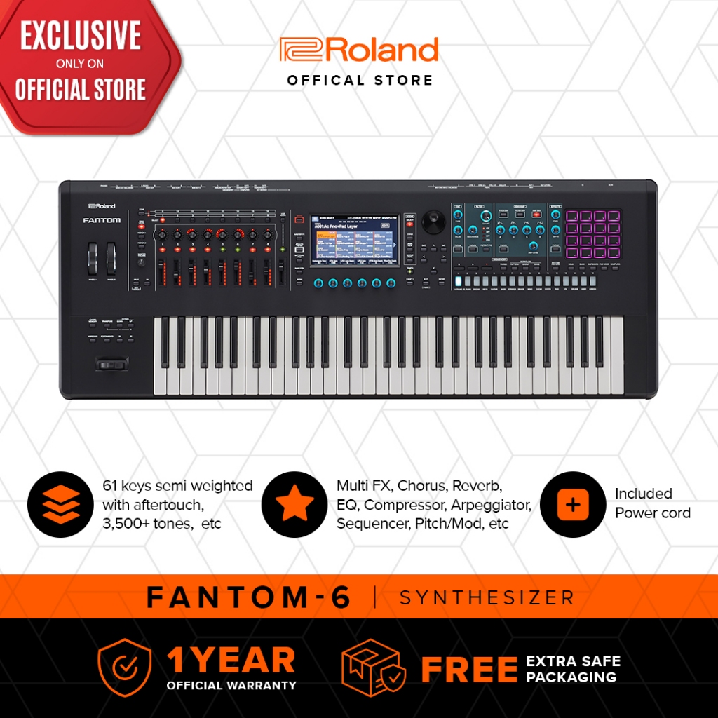 Jual Roland FANTOM-6 Synthesizer Keyboard | Shopee Indonesia
