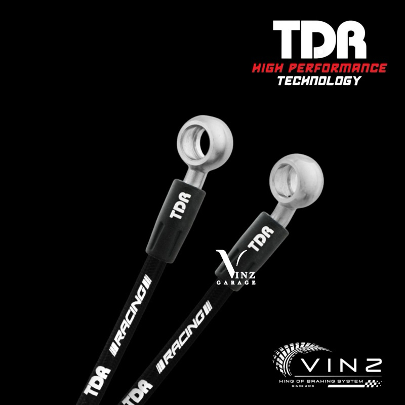Jual Selang Rem TDR Teflomax 90 Cm Black Carbon // Selang Rem TDR ...