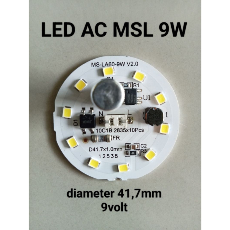 Jual PBC LED AC MSL 9WATT | Shopee Indonesia