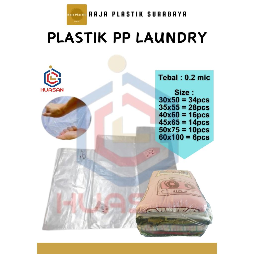 Jual Plastik Laundry / Plastik PP Laundry / Plastik Laundry Kiloan ...