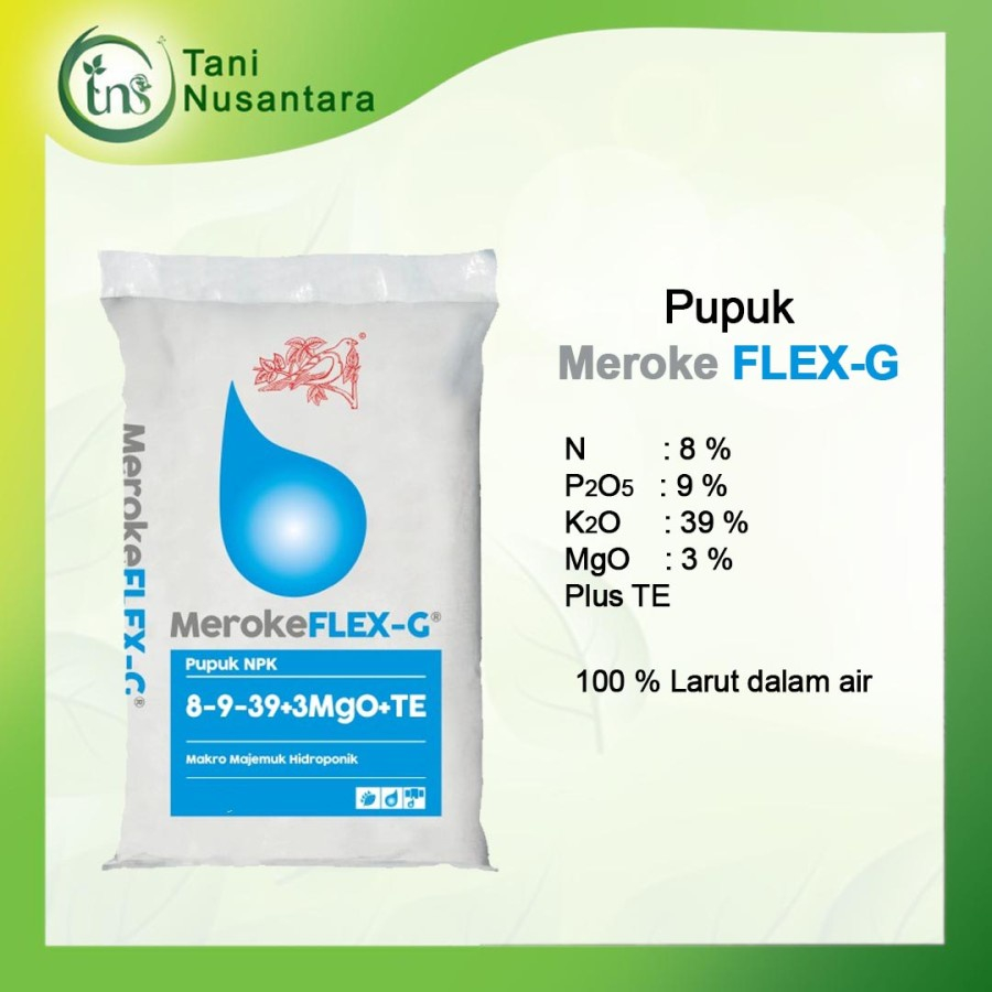 Jual PUPUK NPK MEROKE FLEX G KEMASAN Pabrik 1 KG | Shopee Indonesia