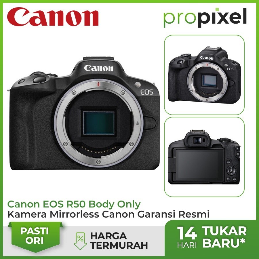 Jual Canon EOS R50 Body Only Kamera Mirrorless Canon Garansi Resmi ...