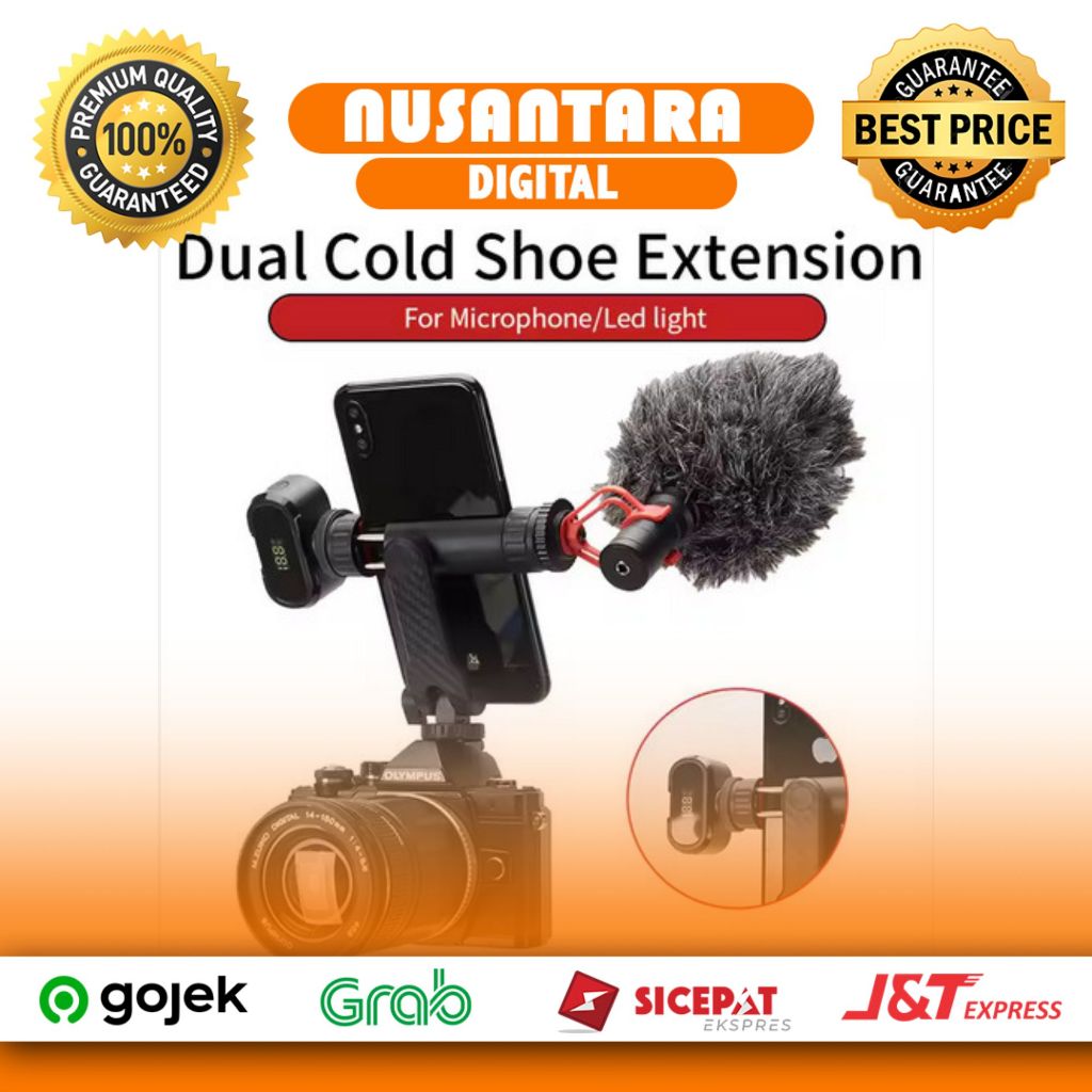 Jual Jmary BH-05 Phone Holder Rotated Multi Fungsi Extension Tripod Head | Shopee Indonesia